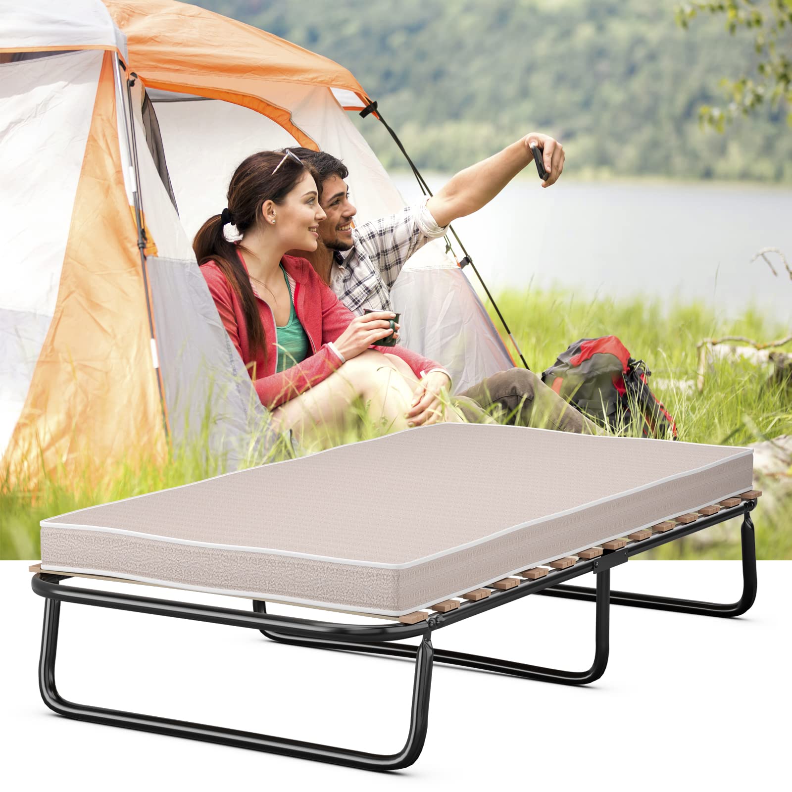 Twin size folding bed frame store